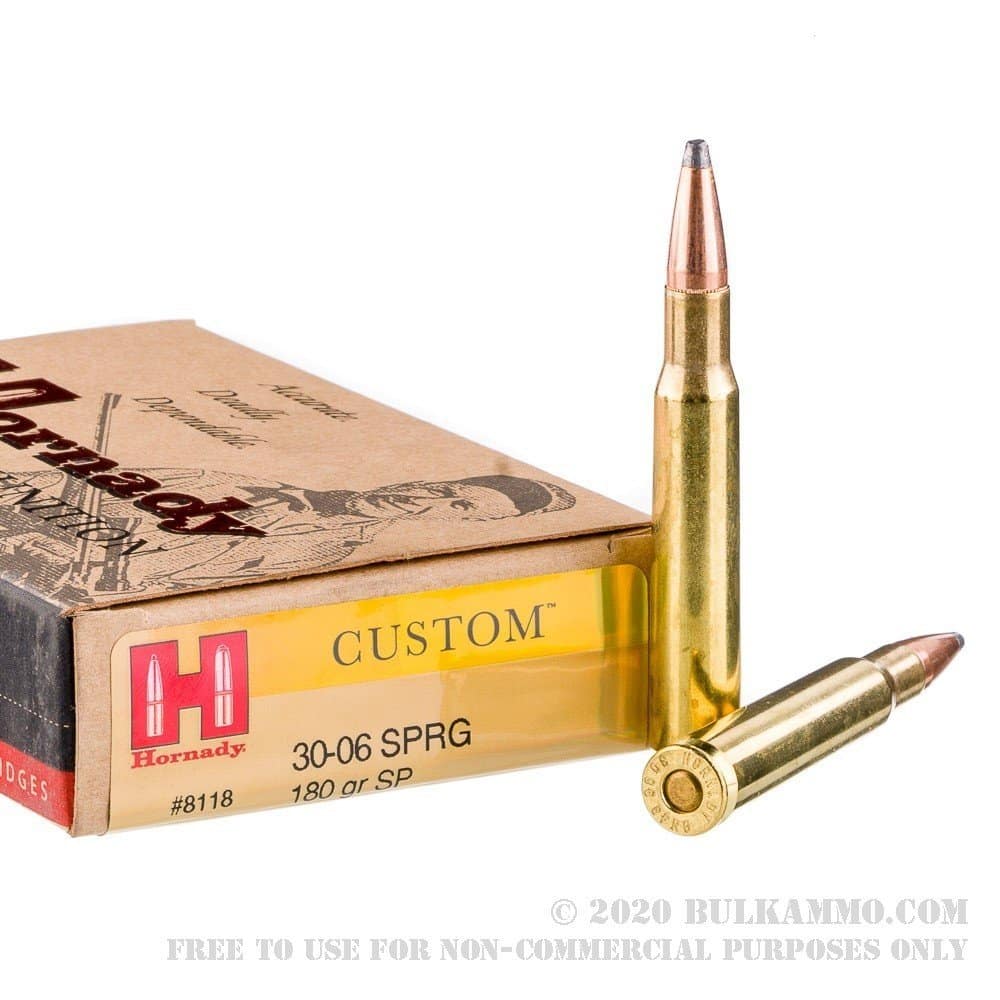 HORNADY Custom 30-06 180gr SPRG - NewAvon Arms